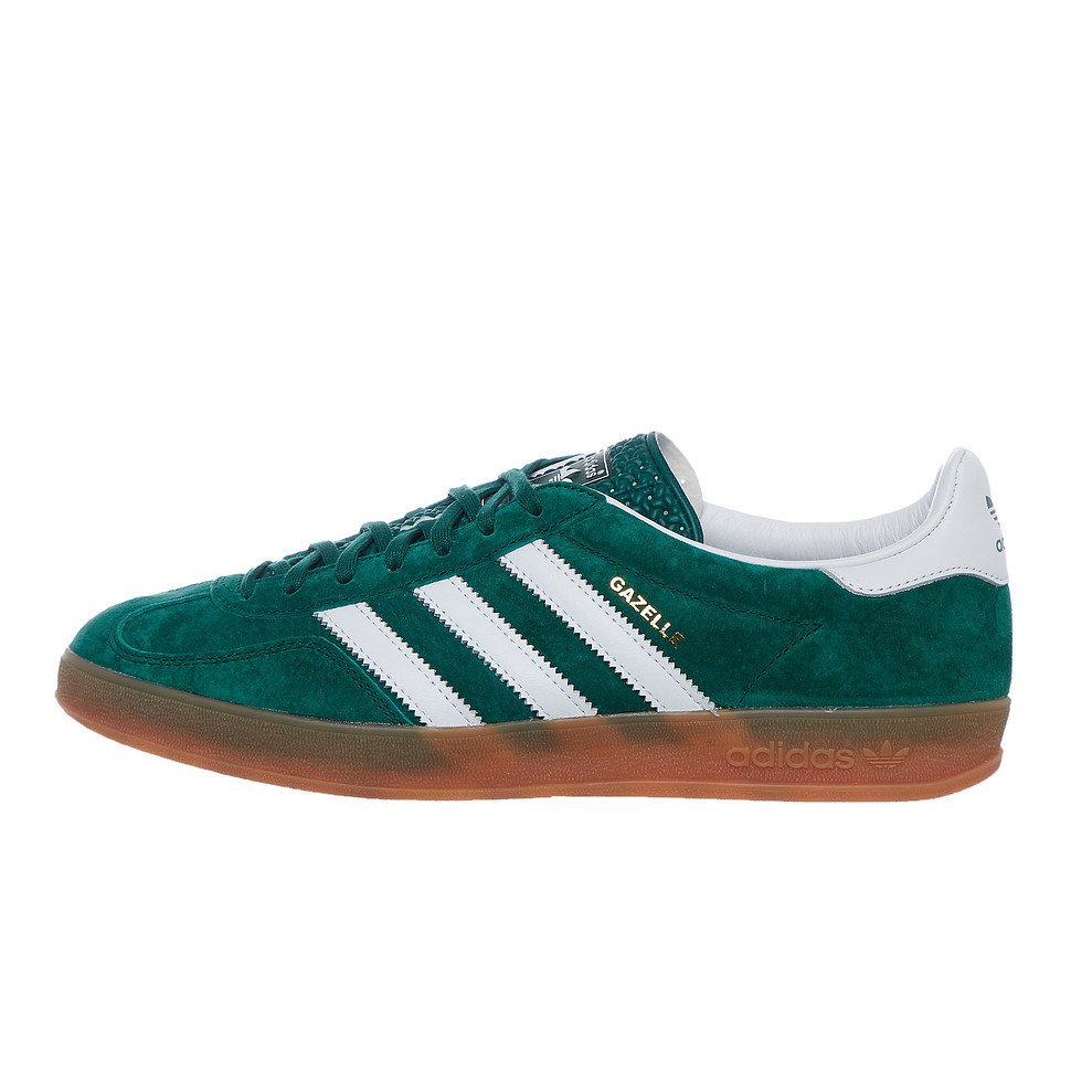 adidas Originals Gazelle Indoor Low Trainers / Collegiate Green / Cloud ...