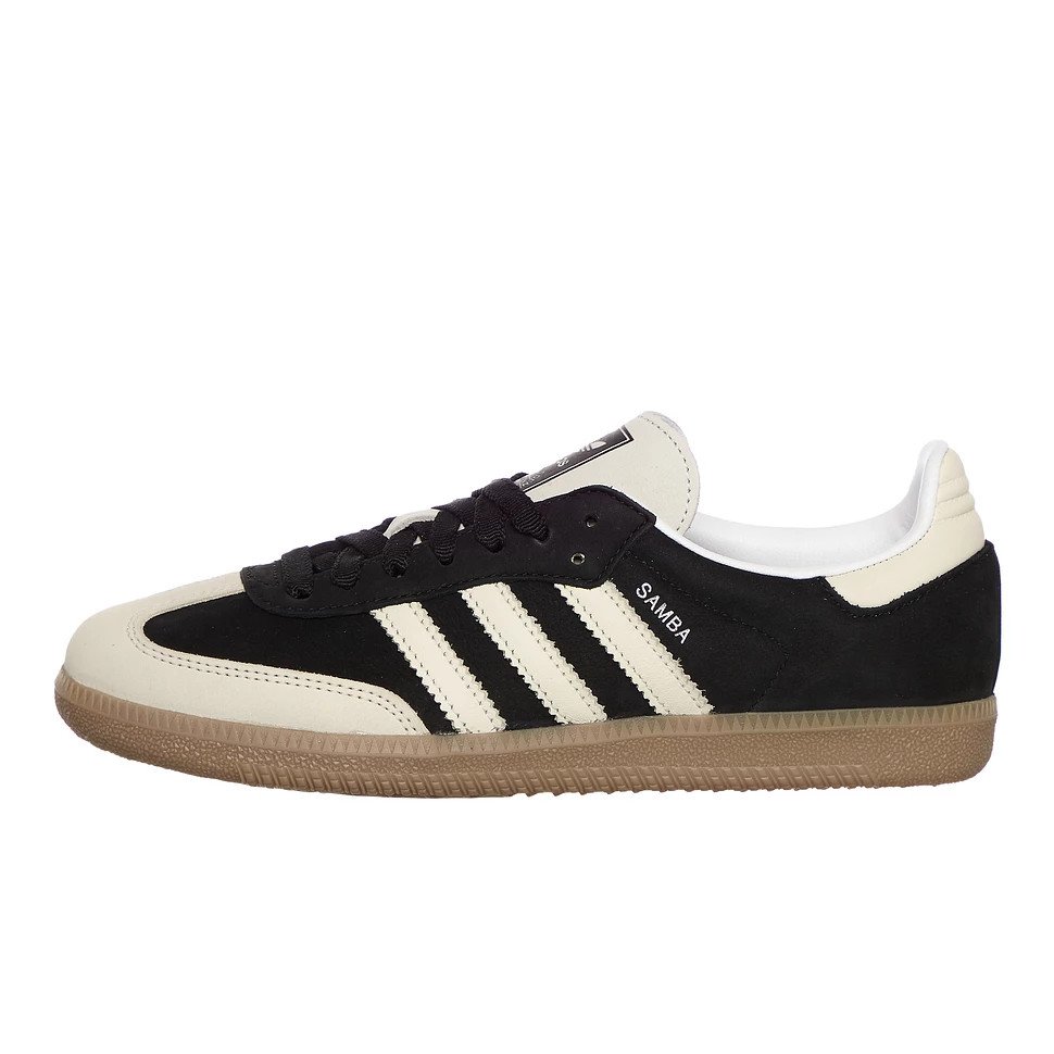 adidas Originals Samba OG / Core Black / Wonder White / Silver Metallic ...