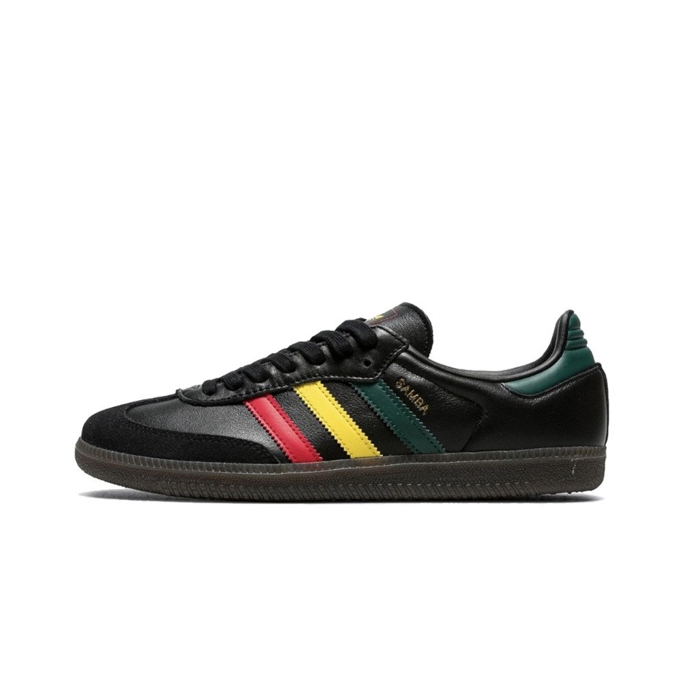 adidas Originals Samba OG / Core Black / Yellow / Collegiate Green ...