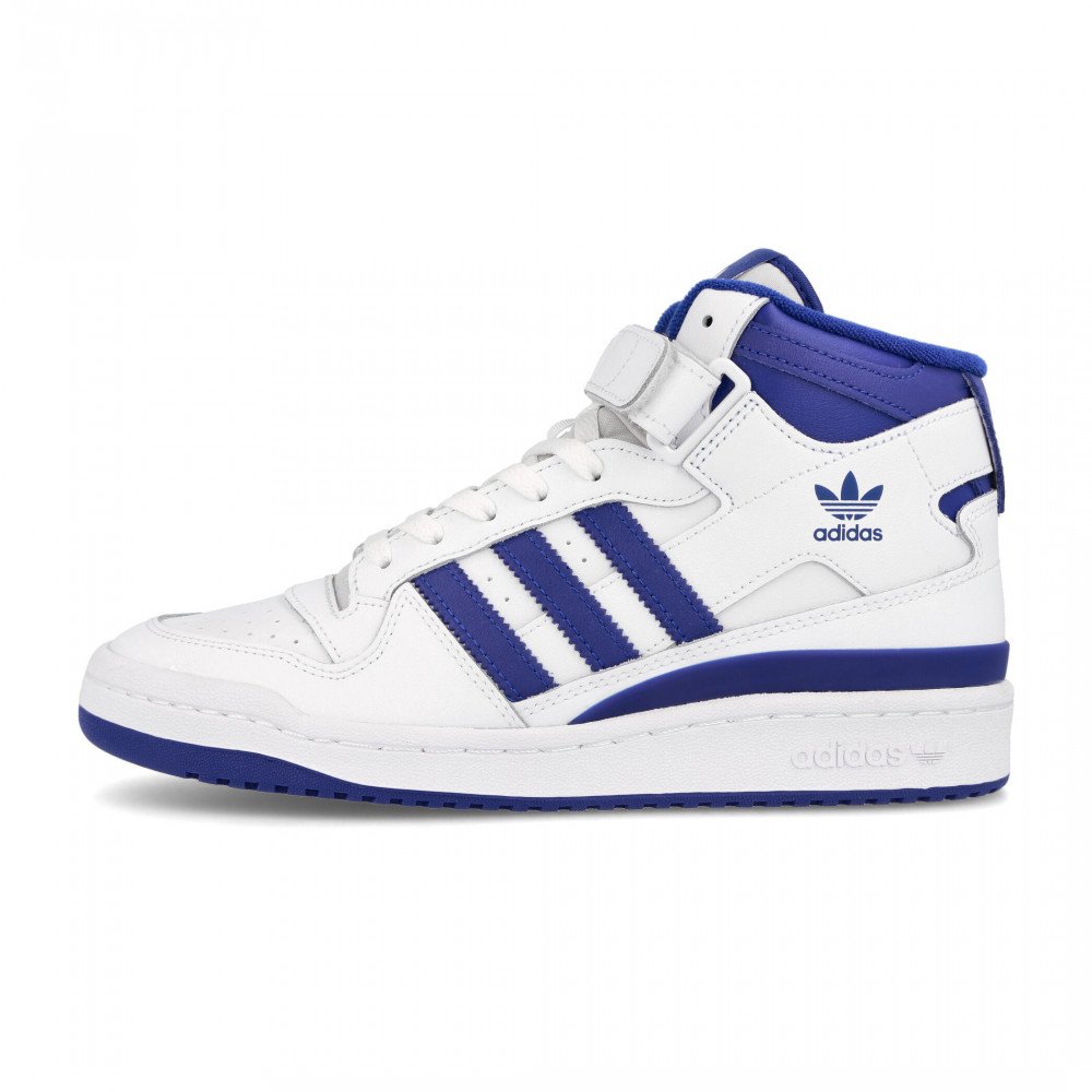 adidas Originals Forum Mid / Footwear White / Team Royal Blue ...