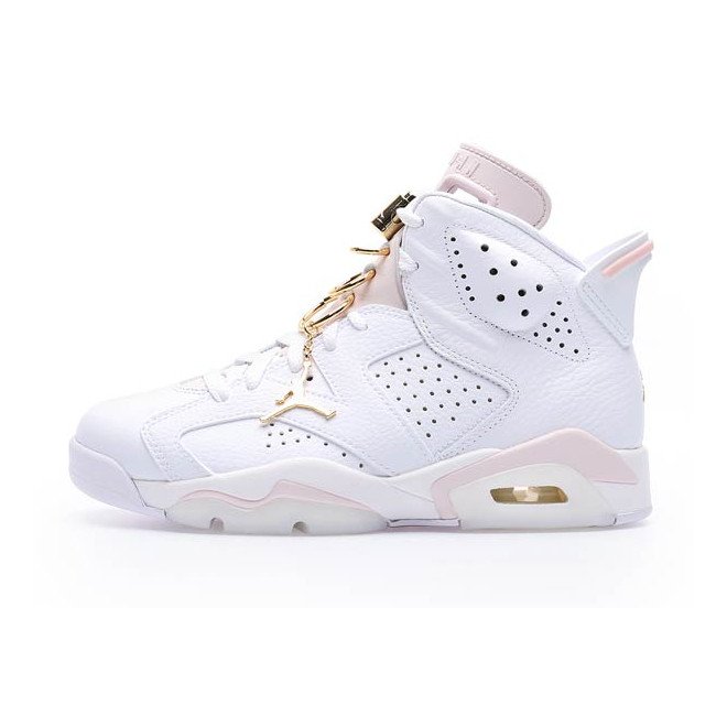 Nike Jordan Wmns Air Jordan 6 Retro / whitemetallicgoldbarelyrosesail ...