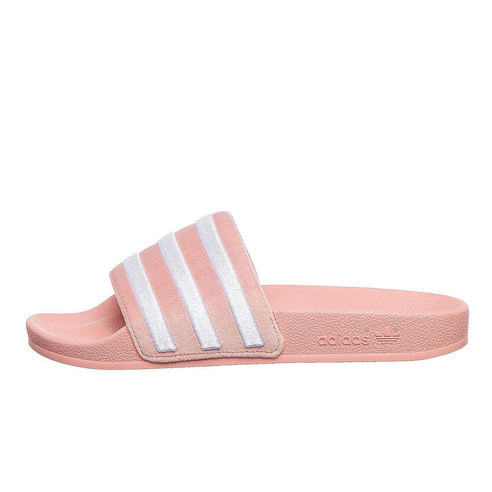 adidas Originals Adilette W / Wonder Mauve / Footwear White / Wonder ...