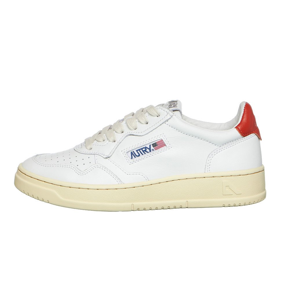 Autry Autry Medalist Low / LEATHER / LEATHER WHITE / RUST / AULWLL48 ...