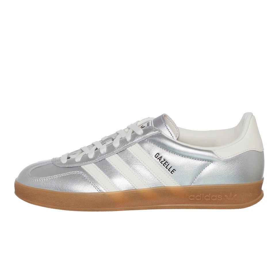 adidas Originals Gazelle Indoor / Silver Metallic / Core White / Core ...