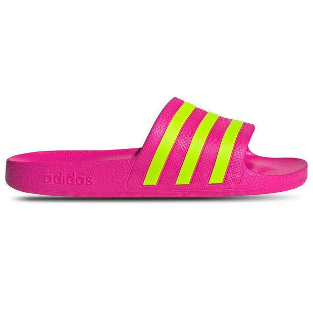 adidas Originals Aqua adilette / Shock Pink / Solar Slime / Shock Pink ...