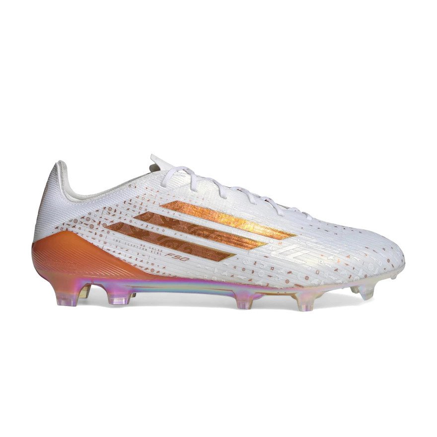 adidas Originals F50 ELITE Firm Ground / Cloud White / Thermal Gold Met ...