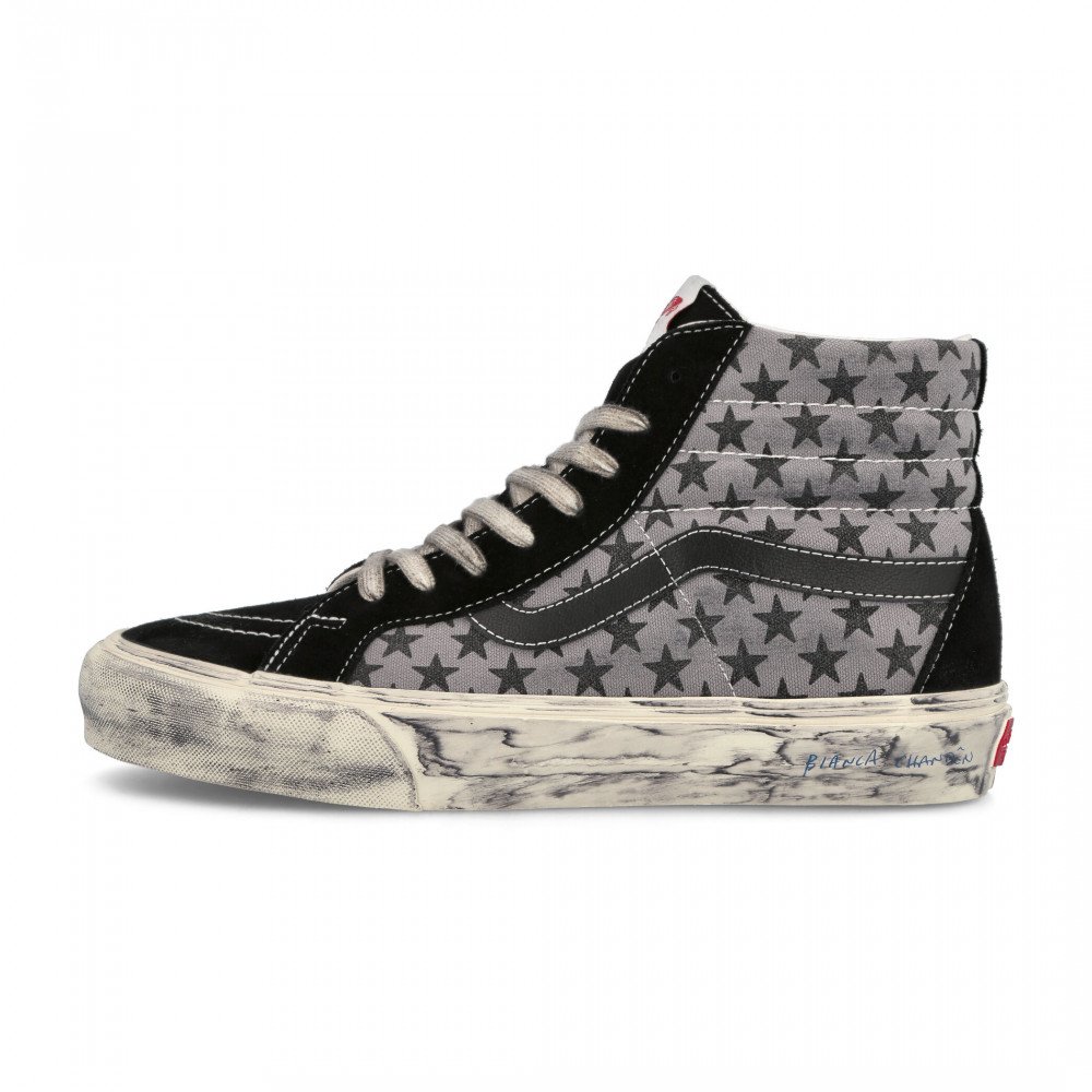Vans Bianca Chandon SK8-Hi Reissue VLT LX / Distressed Black / Grey ...