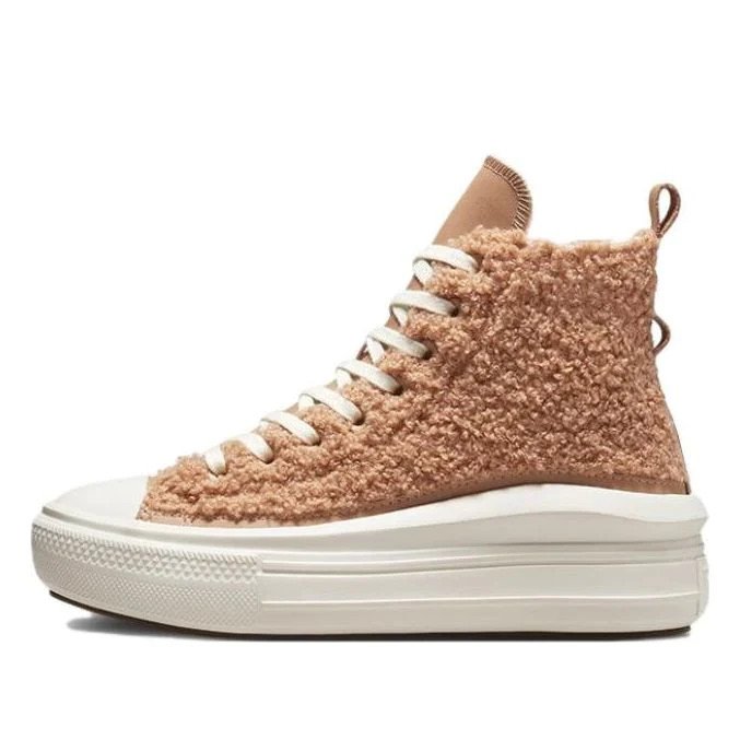 Converse Chuck Taylor All Star Move Platform Sherpa / Champagne Tan ...