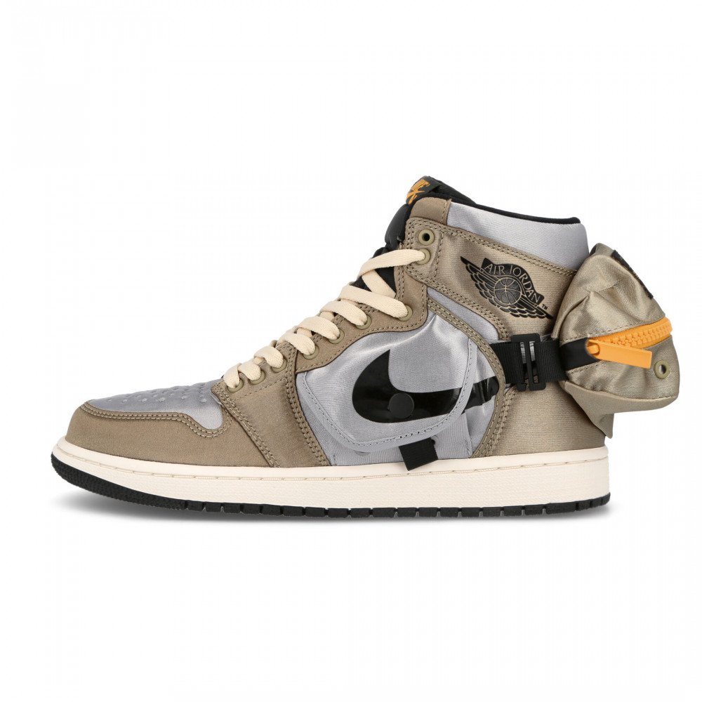 Nike Jordan Air Jordan 1 Utility / Neutral Olive / Taxi - Light Steel ...
