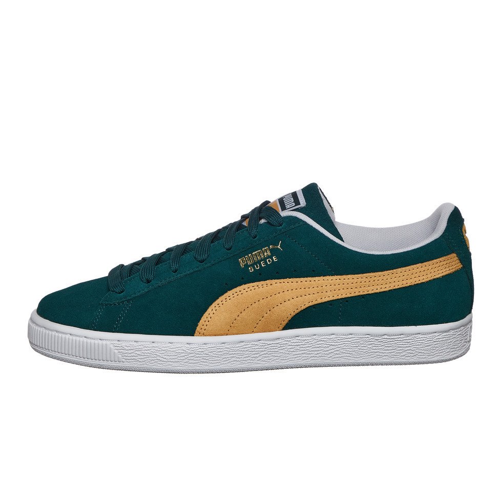Puma Suede Teams II / VARSITY GREEN / MUSTARD SEED / PUMA WHITE ...