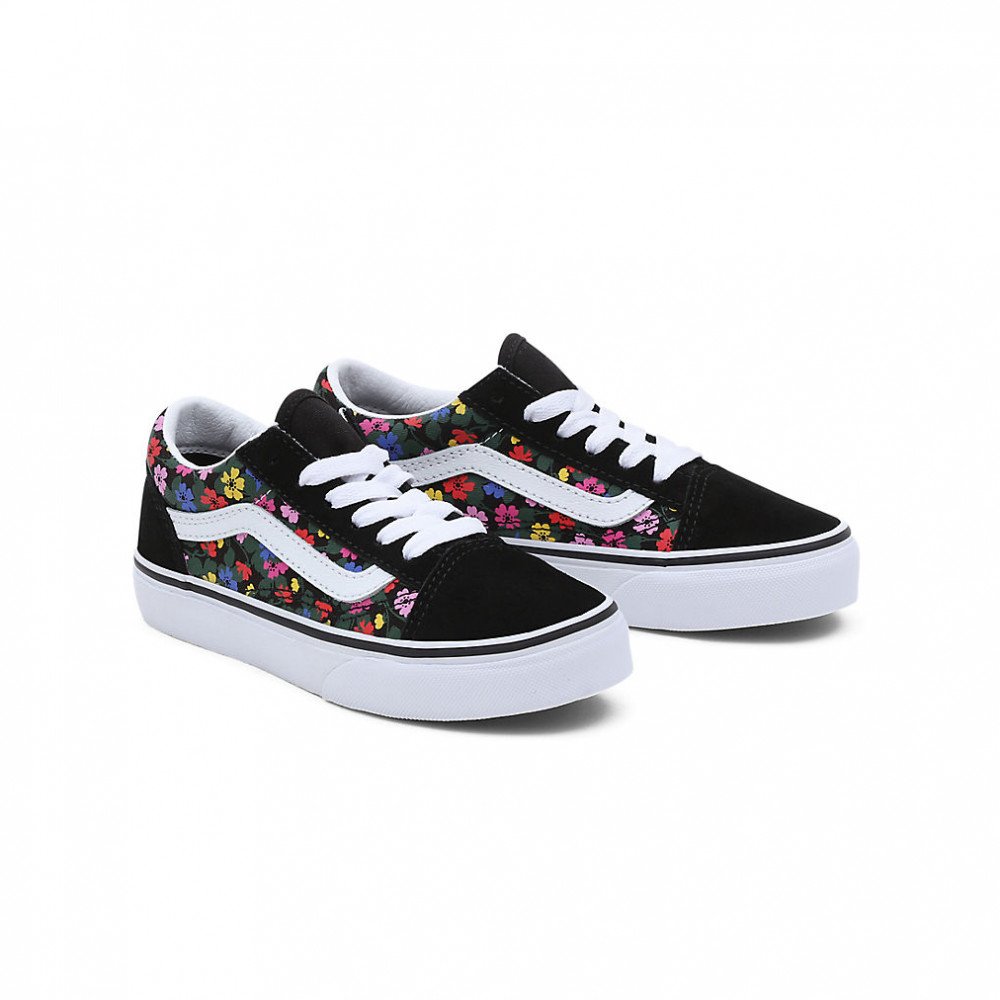 Vans Kinder Floral Old Skool / Schwarz / VN0A7Q5FBZW | sneakshero