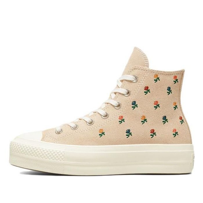 Converse Chuck Taylor All Star Lift Platform Embroidered Roses / Farro ...