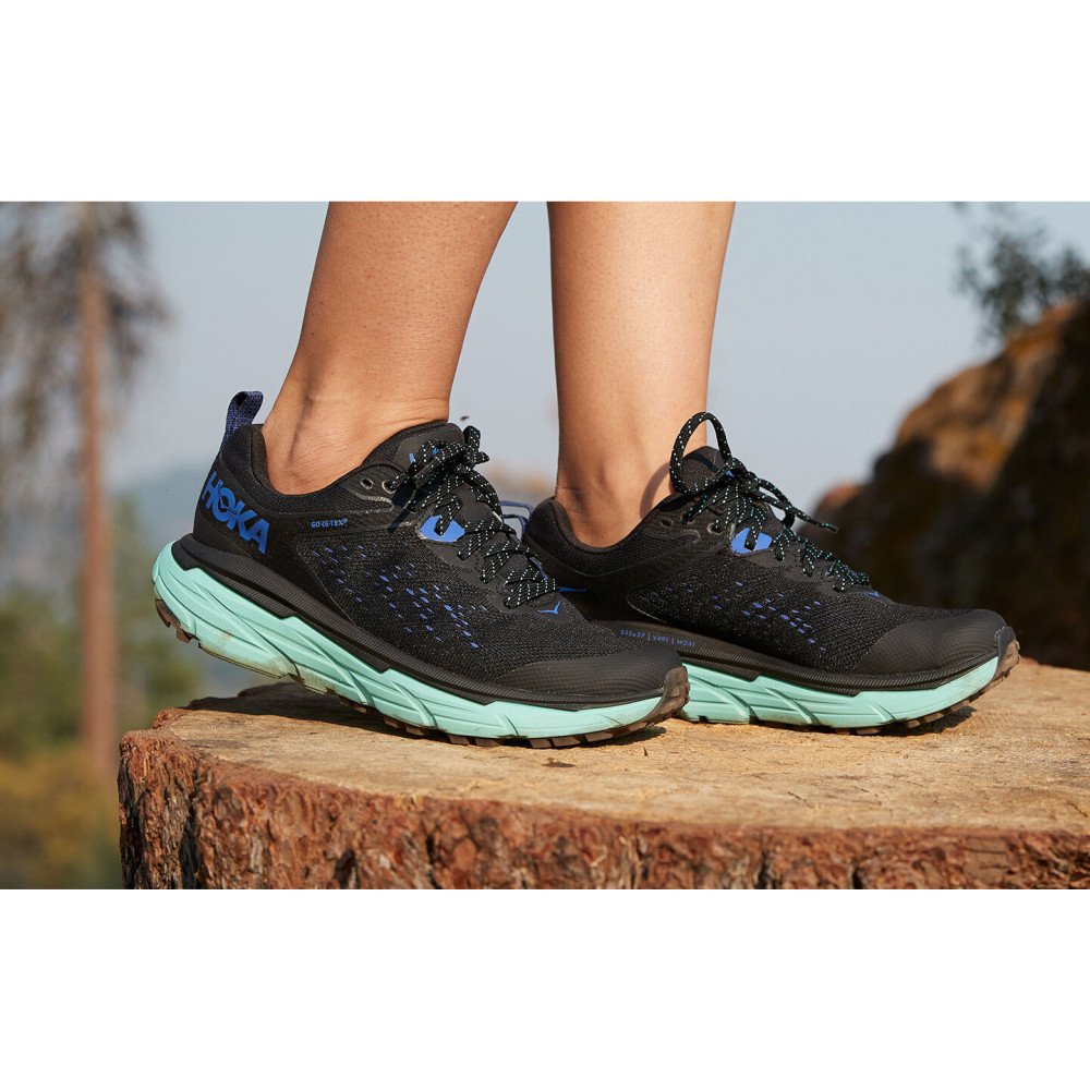 HOKA Challenger 6 GORE-TEX / Black/Cascade / 1116878-BCSC | sneakshero