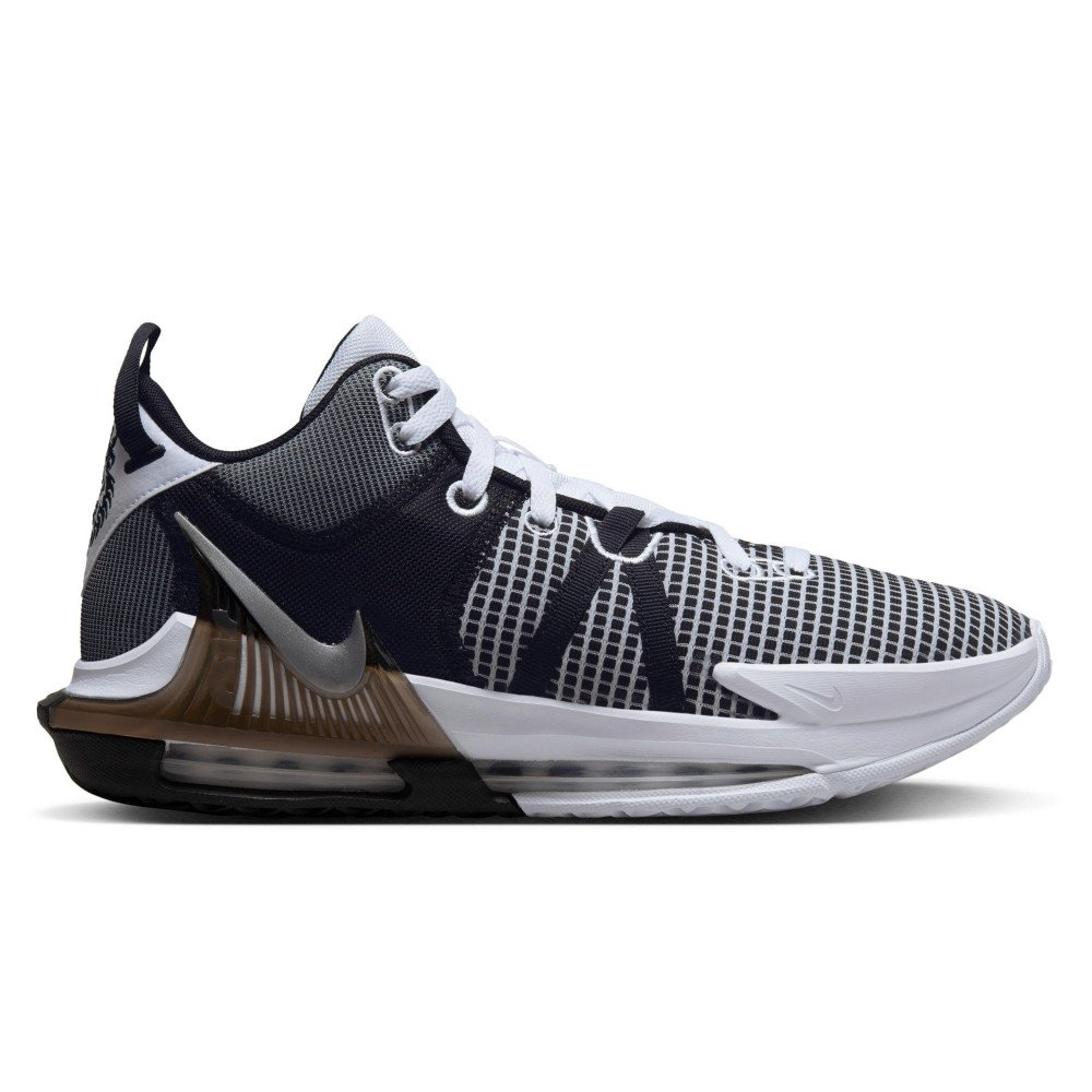 Nike Lebron Witness 7 / White / Metallic Silver / Black / DM1123-100 ...